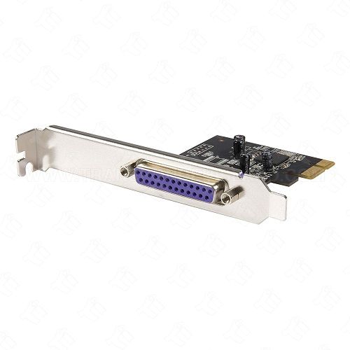 1 Port PCI Dual Parallel SPP/EPP/ECP DB25 iEEE 1284 PCIe Adapter Card ...